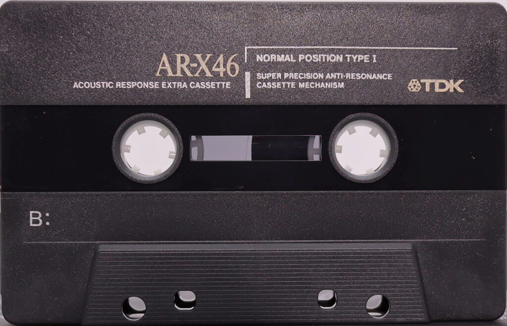 TDK AR-X 46 (1990) - Cassette Tape Artwork